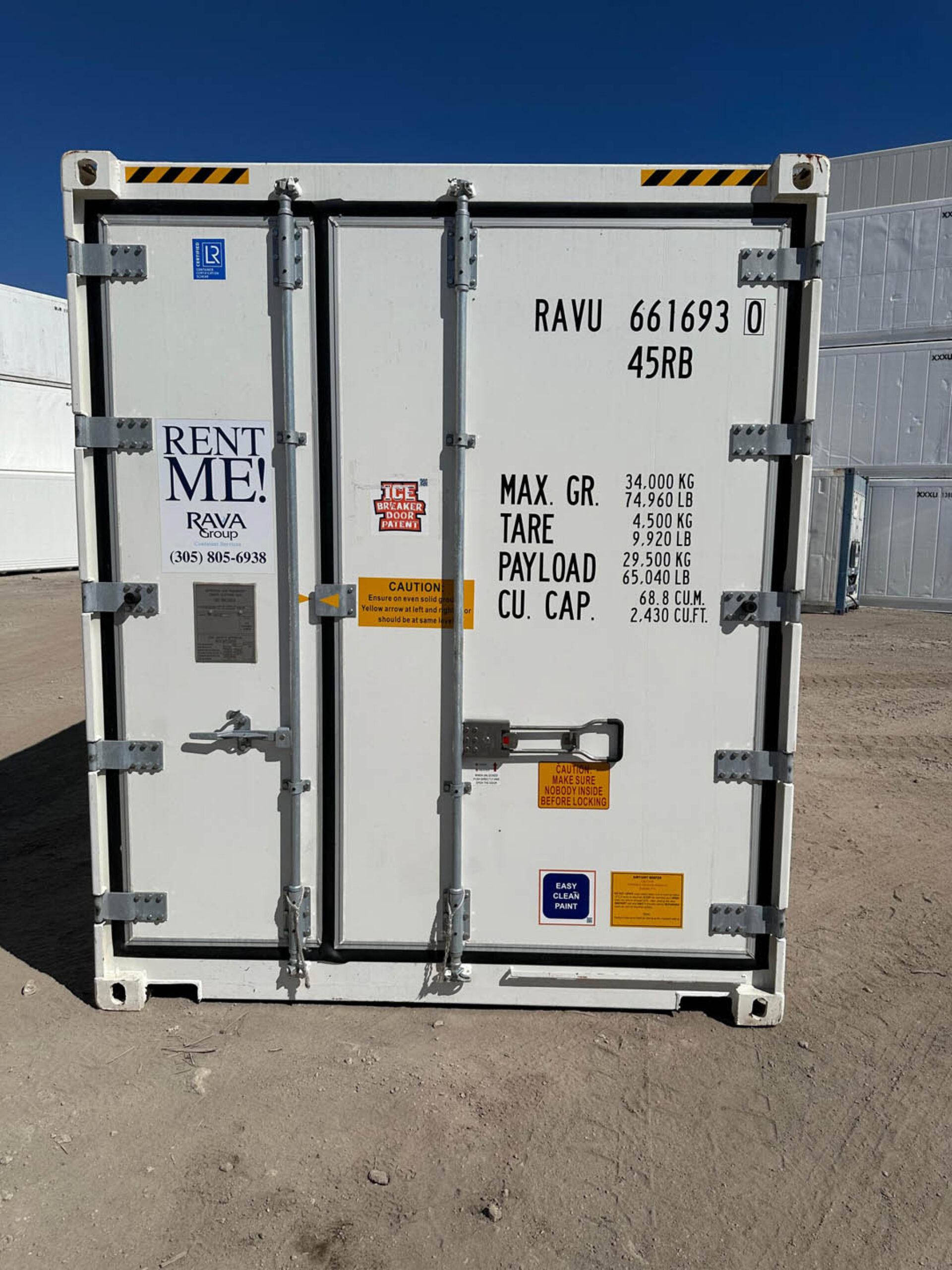 40' Single Phase Mobile Cold Storage (Cooler) - RAVA Group